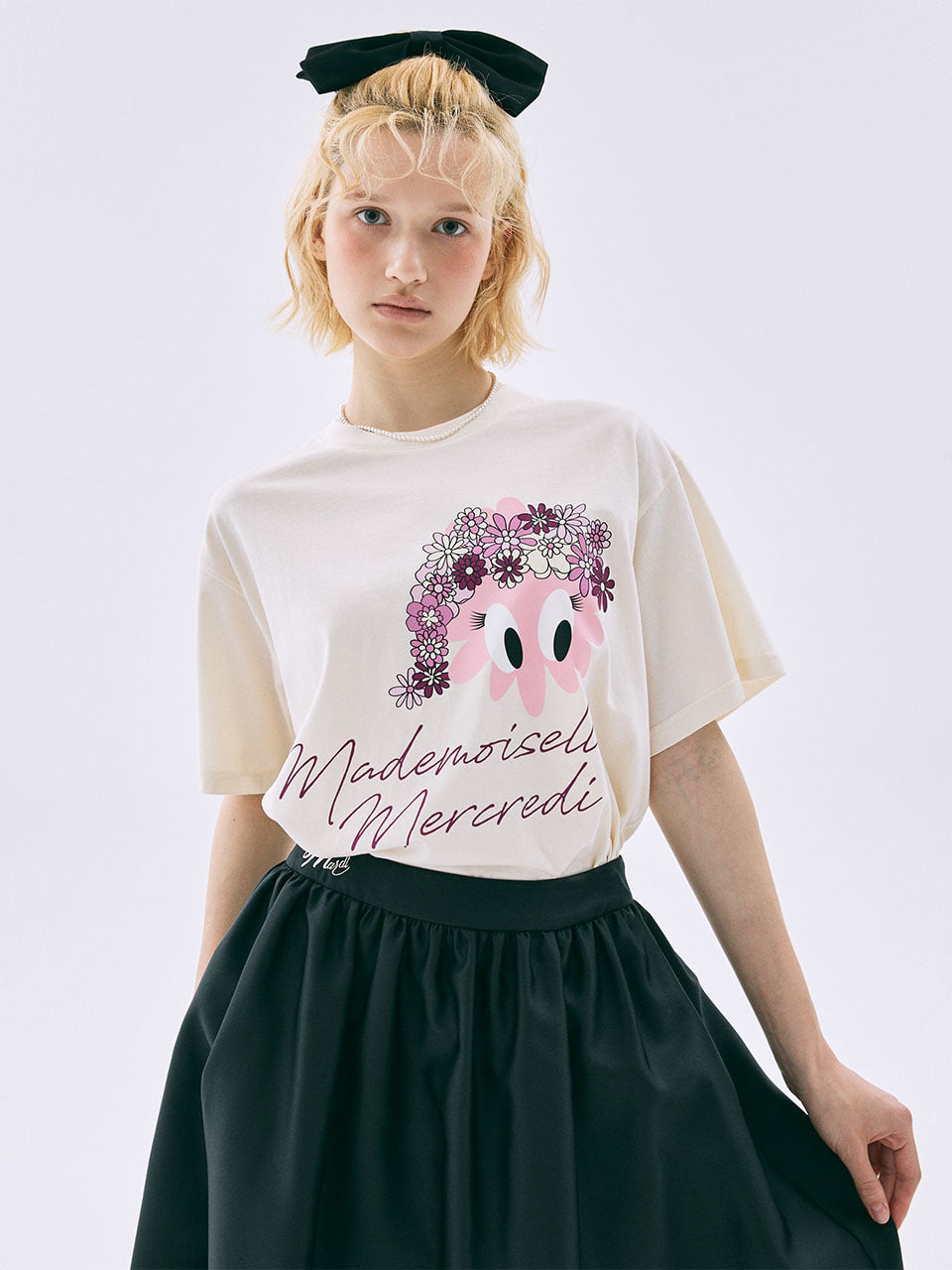 韓國 Mardi Mercredi Tshirt Mademoiselle With Logo【MM206】 – STT Mall HK 靚太網購